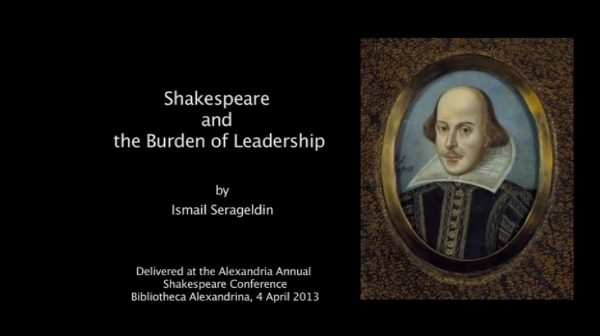 Shakespeare and the Burden of Leadership - Arlington Community Media