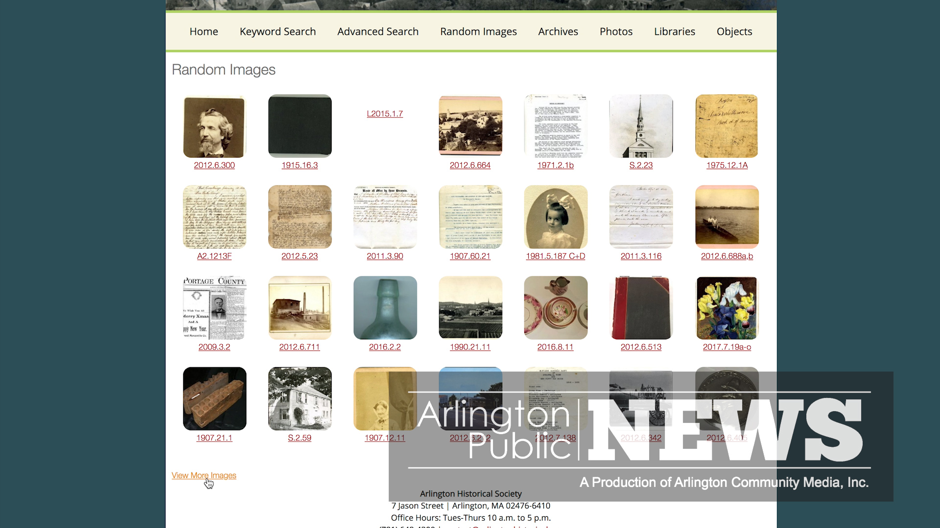 Arlington Historical Society Now Online - Arlington Community Media